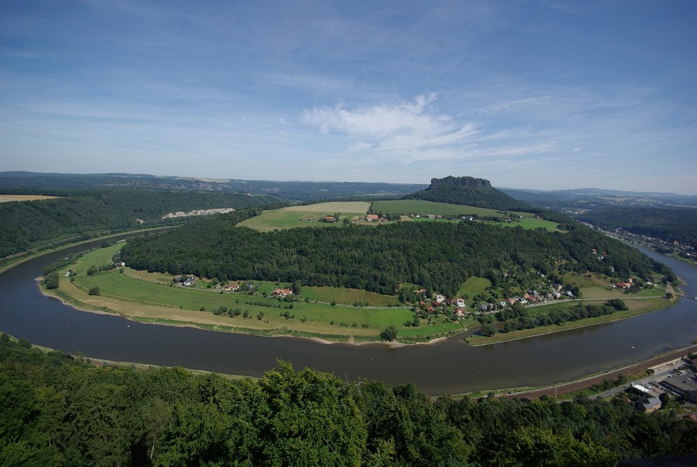 Der Elbbogen bei Königstein